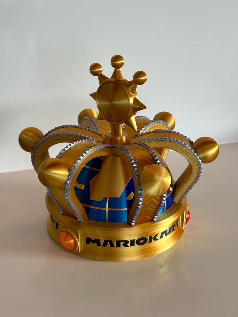 Mario Kart World Crown - Full-size Replica - Personalized Trophy With ...
