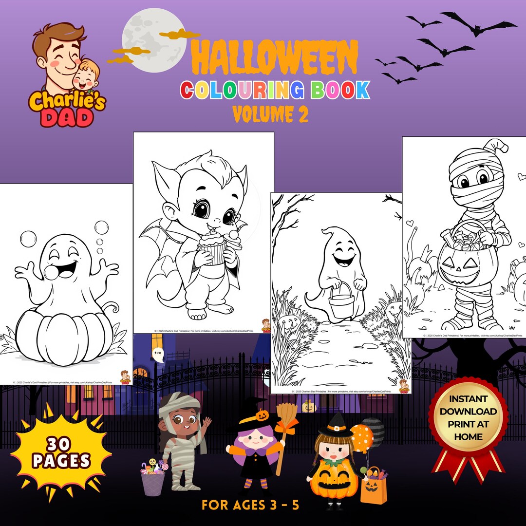 Halloween Colouring Pages for Kids Ages 3-5 | Printable Halloween ...