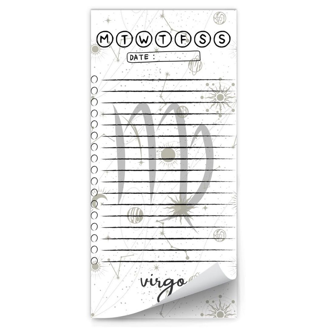 Magnetic Notepad | Astrology | Zodiac | Virgo | Day/date | Multiple ...