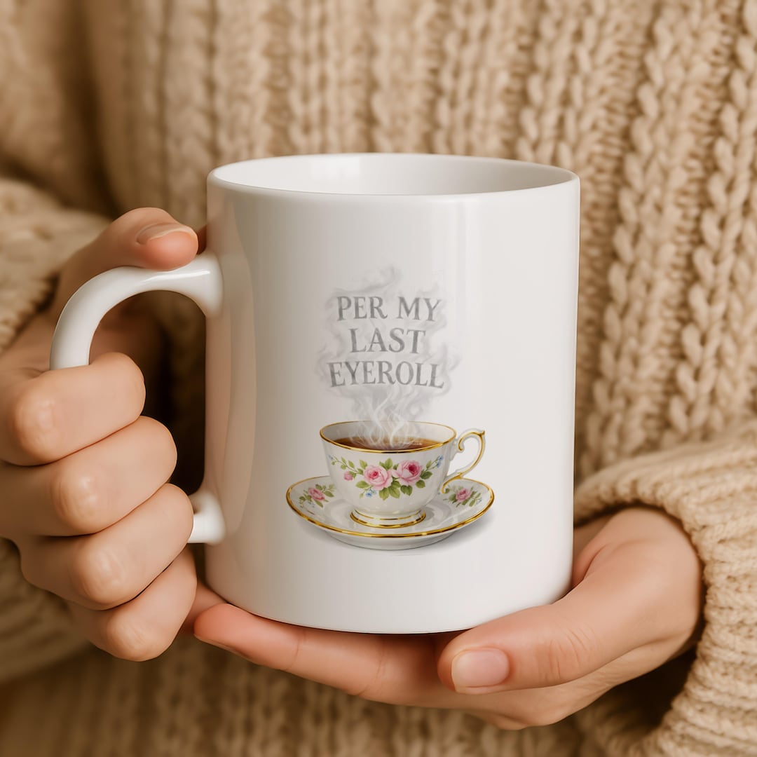 Per My Last Eyeroll Mug, Funny Office Humour Gift - Etsy