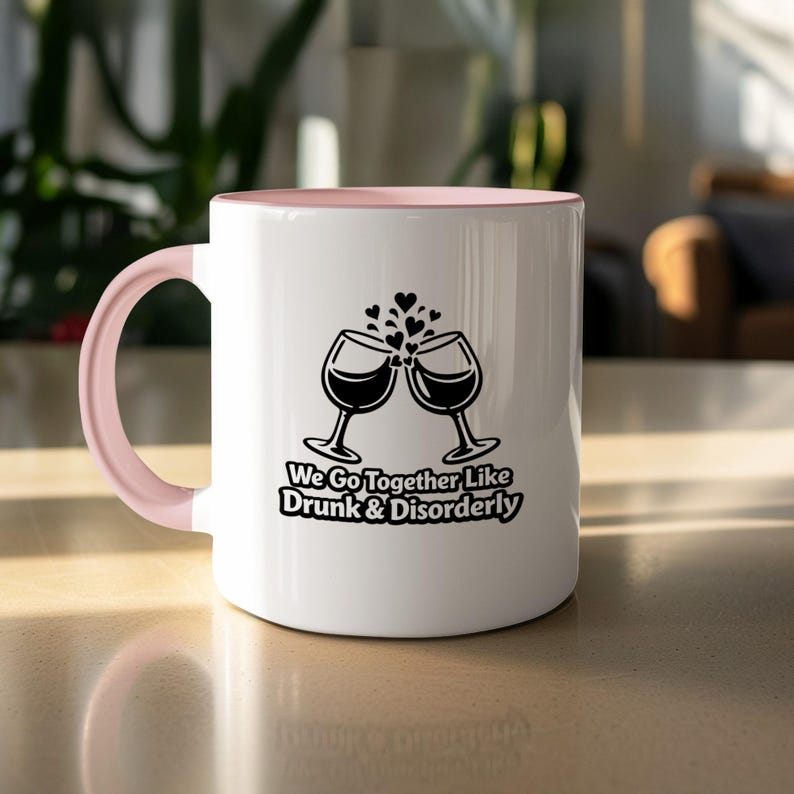 Drunk and Disorderly Mug, Funny Couple Mug, Wine Lover Gift ...