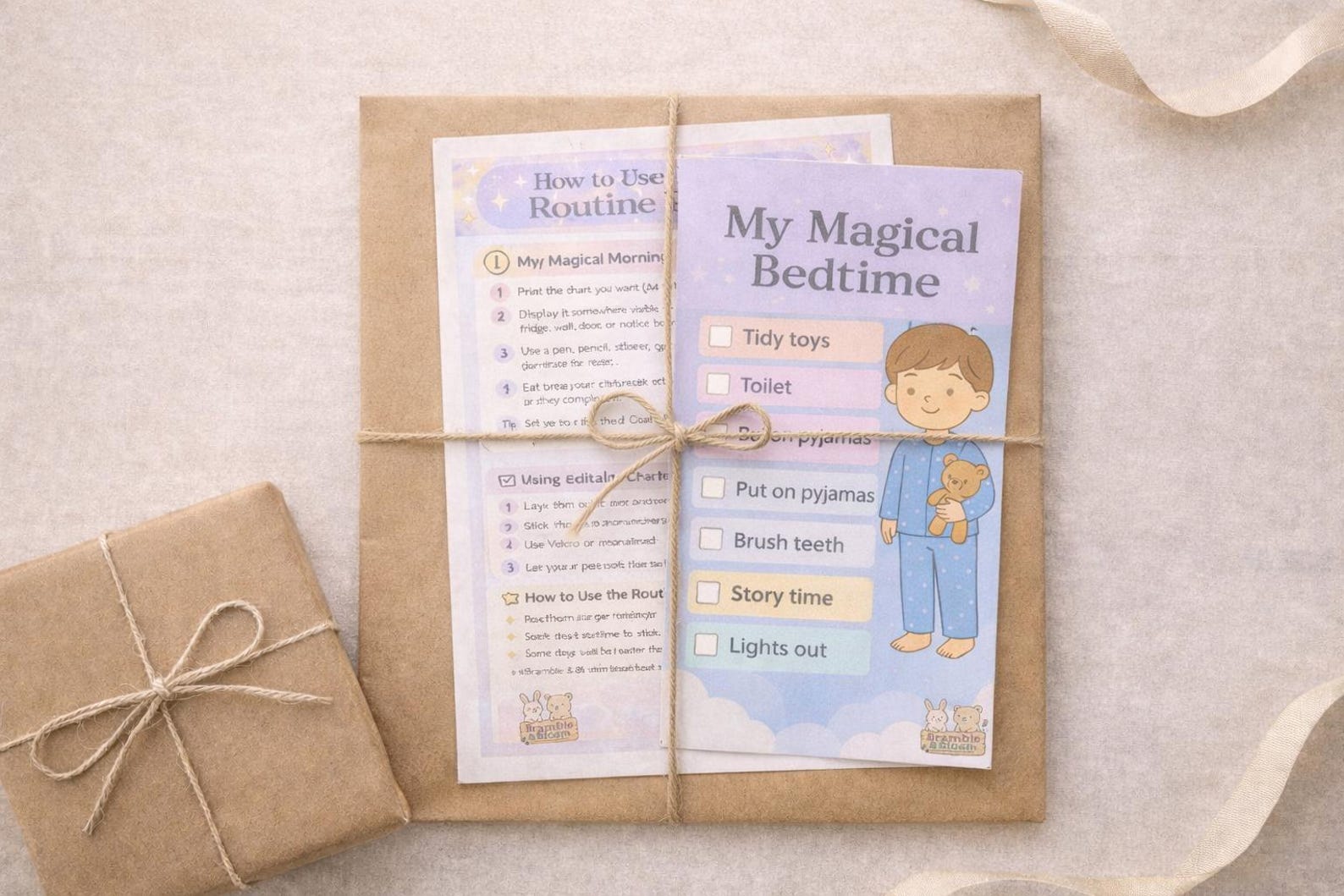 Morning & Bedtime Routine Charts for Kids – Visual Routine Pack With ...