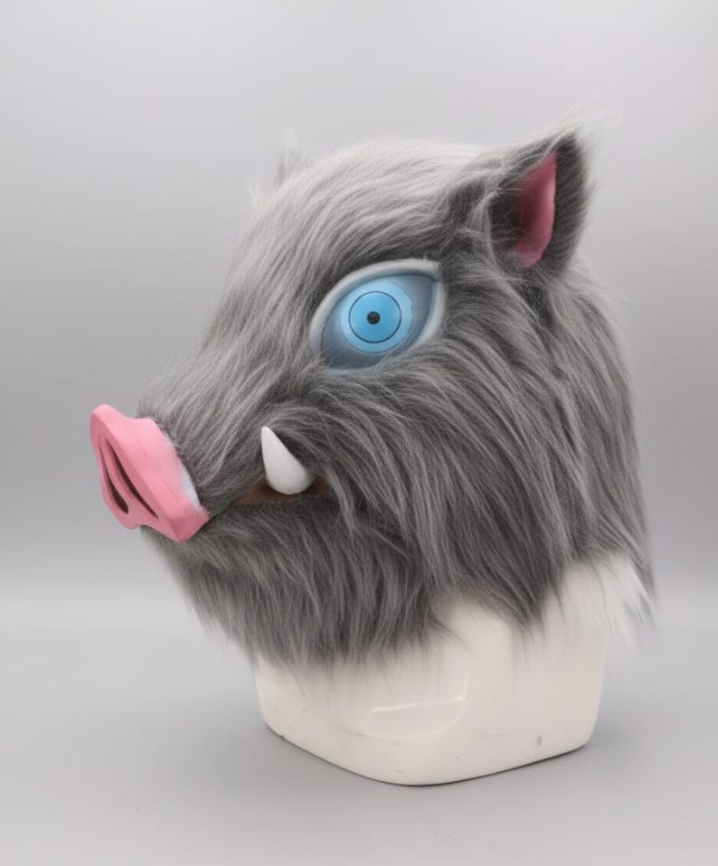 Inosuke Boar Demon Slayer Mask | Beast Head Cosplay Helmet | Anime ...