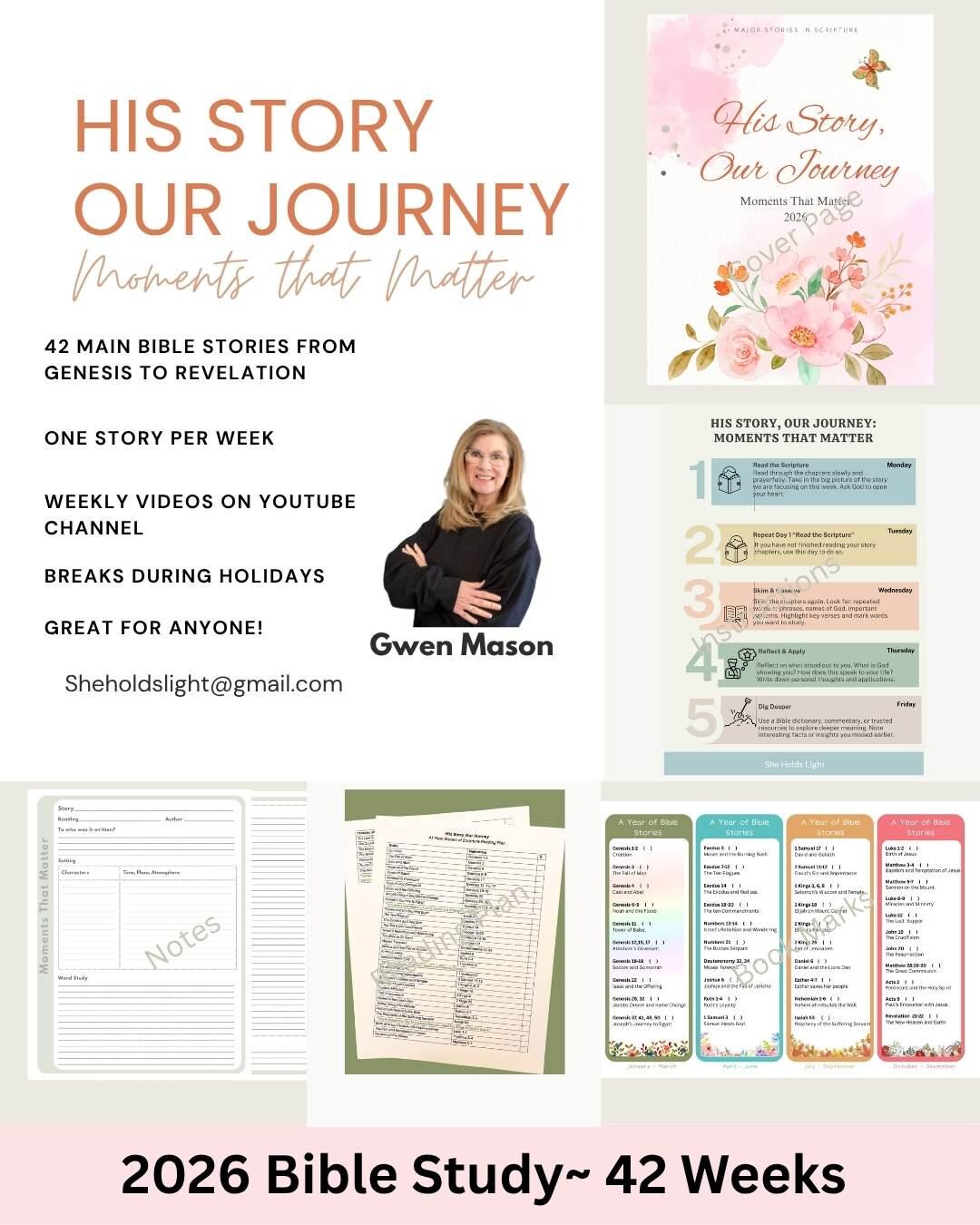 2026 Bible Reading Plan: His Story, Our Journey Moments That Matter - Etsy