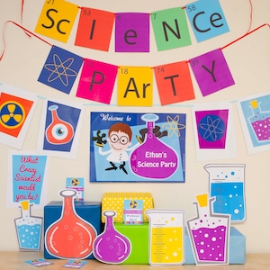 Science Party Decorations & Props Printable Kit INSTANT | Etsy