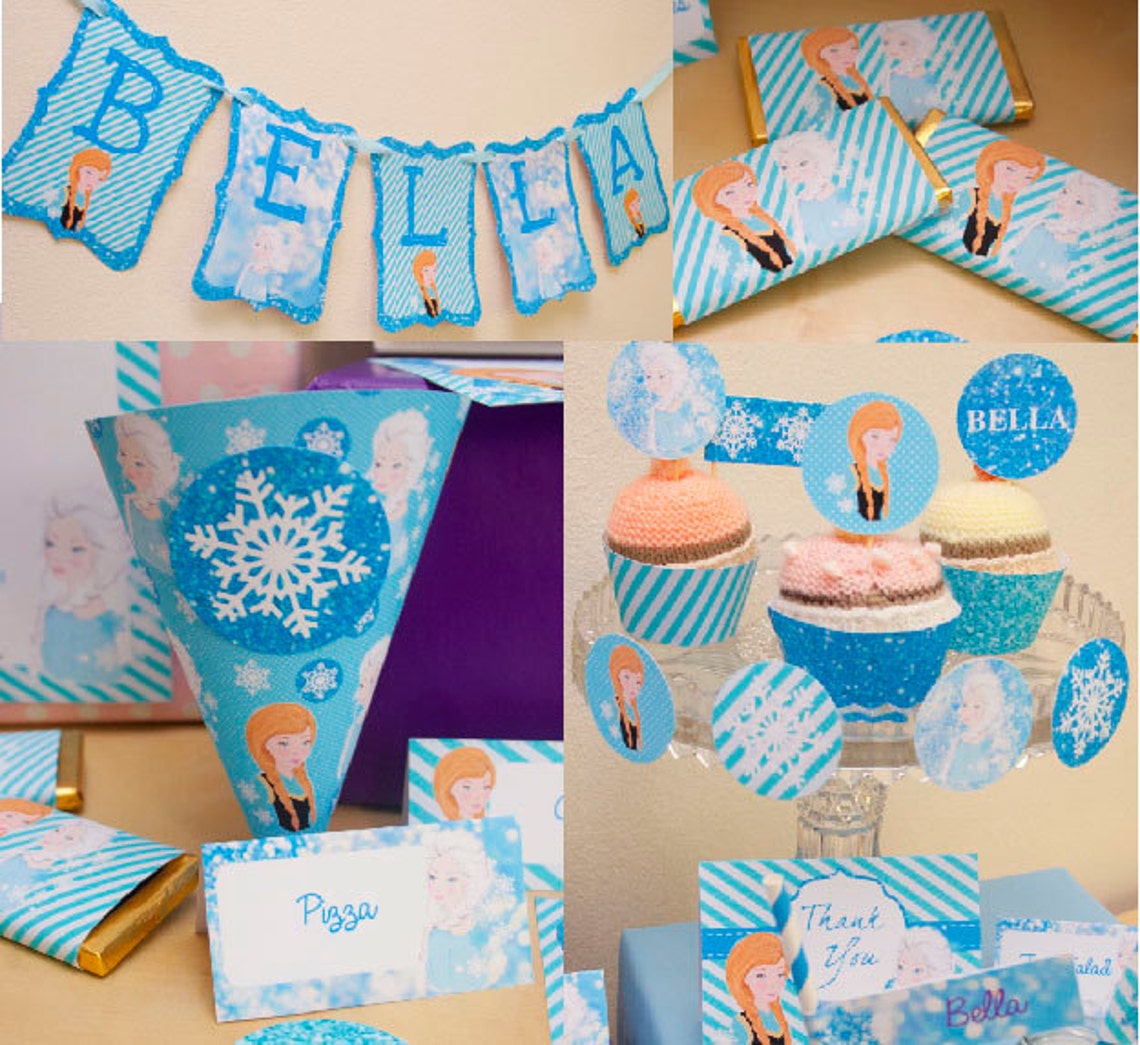 Frozen Party DIY Printable Kit INSTANT DOWNLOAD - Etsy