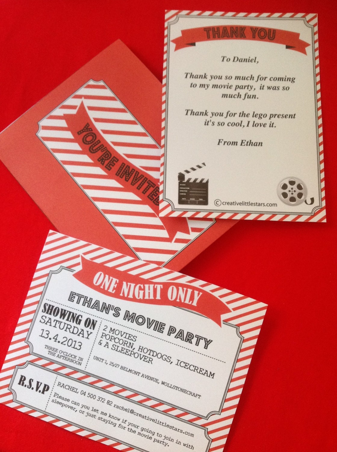 Movie Invitation DIY Printable Kit INSTANT DOWNLOAD | Etsy