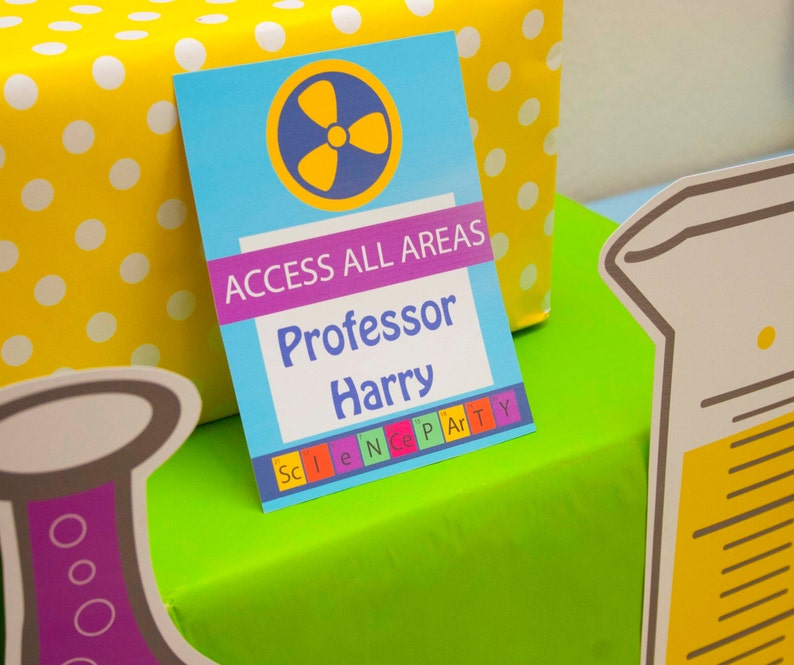Science Party Decorations & Props Printable Kit INSTANT | Etsy