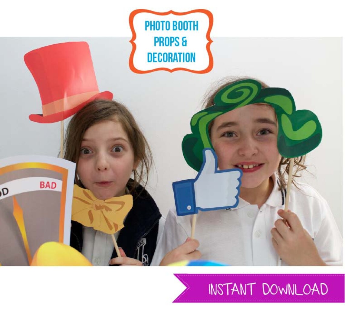 Willy Wonka Props Printable Kit INSTANT DOWNLOAD | Etsy Canada