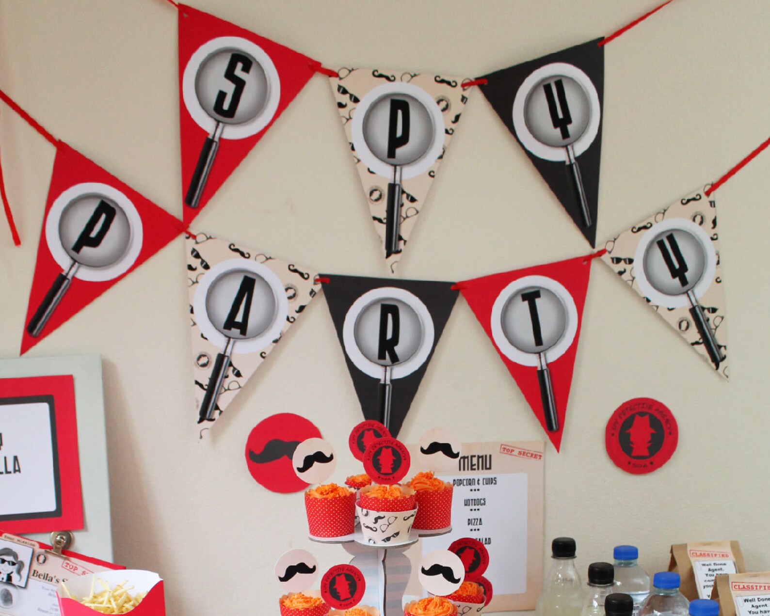 Spy Party Printable Banner INSTANT DOWNLOAD | Etsy