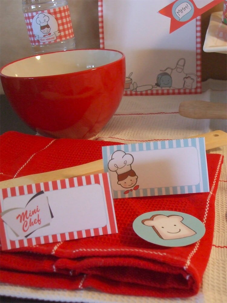 Cooking Party Boy Mini Chef Party DIY Printable Kit INSTANT - Etsy