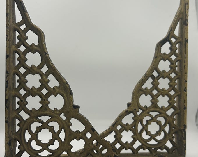 Antique Style Cast Iron Shelf Brackets | Victorian Gothic Lattice ...
