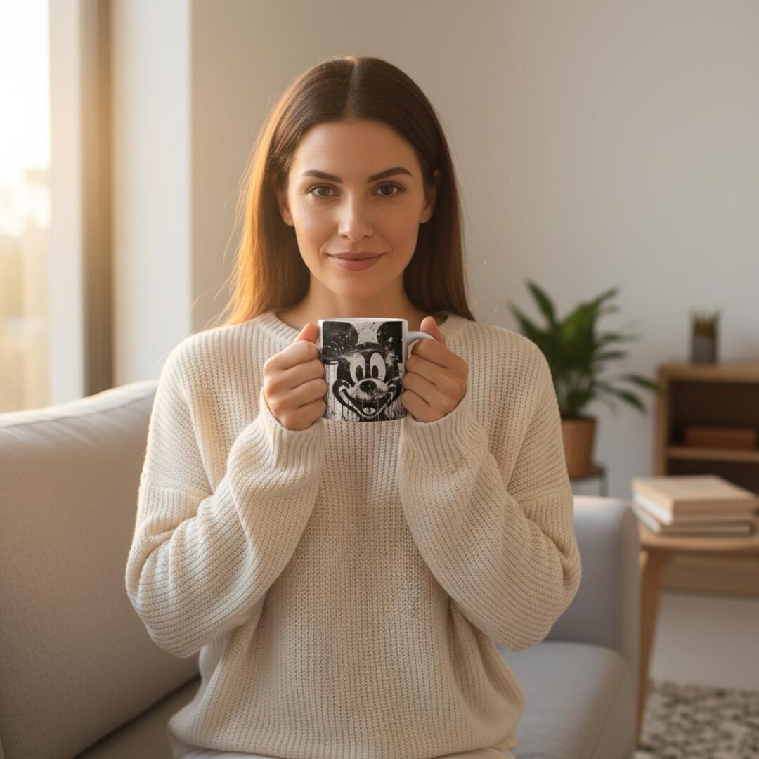 Edgy Mickey Mouse Mug, Street Art Pop Culture Coffee Cup - Etsy