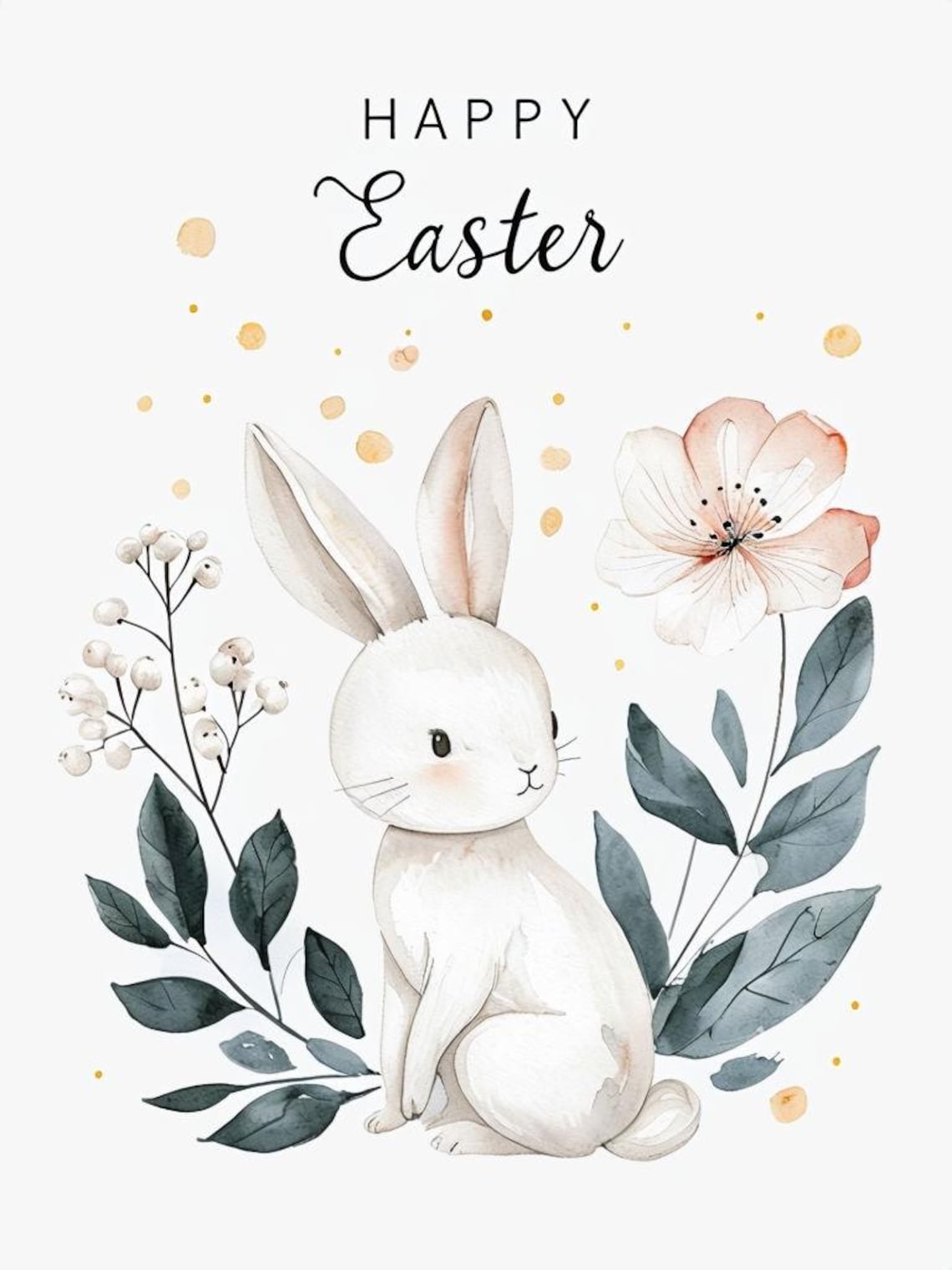 Easter Greeting Digital Print Card - Etsy
