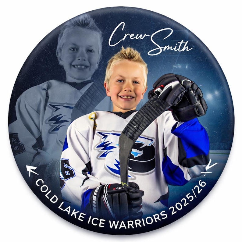 Custom Round Pin Button Badge – Personalized Photo, Logo, Text or Name ...