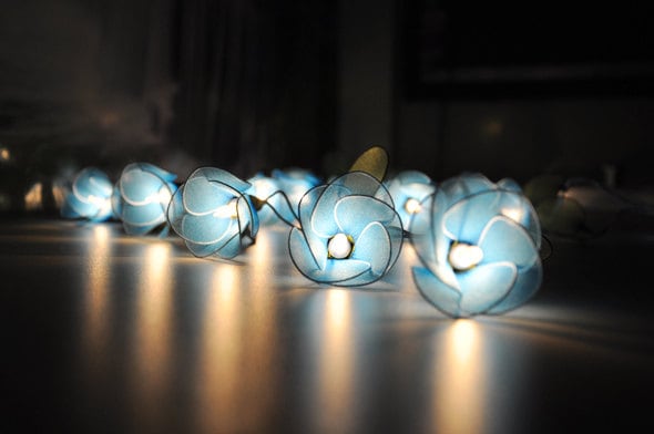 Blue Flower String Lights for Party and Decoration Flower | Etsy