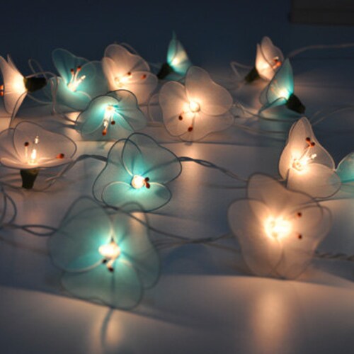 Purple & Blue Flower String Lights for Patioweddingparty and - Etsy