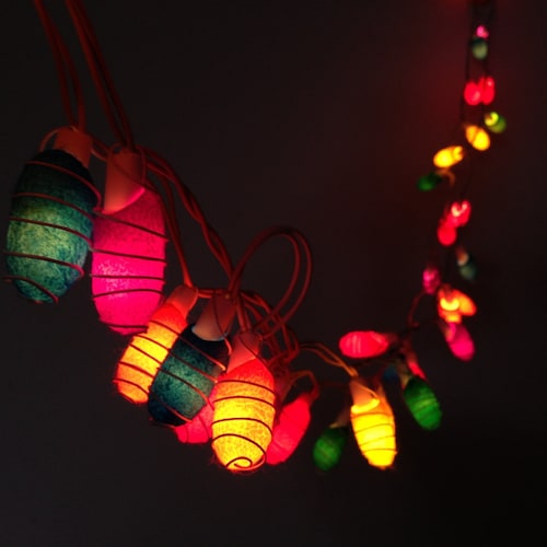 Colorful Cocoon String Lights for Patioweddingparty and - Etsy