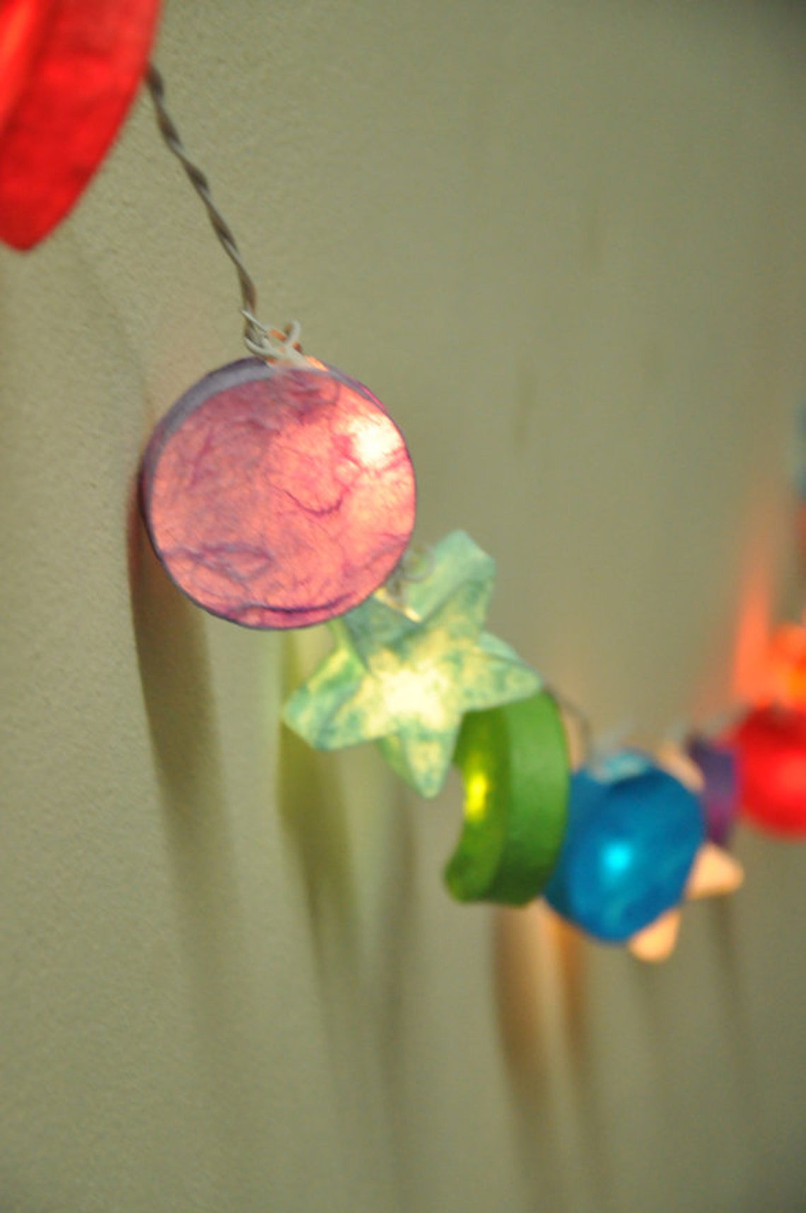 Sweet Tones Mulberry Paper Moon & Star Lanterns for Wedding - Etsy