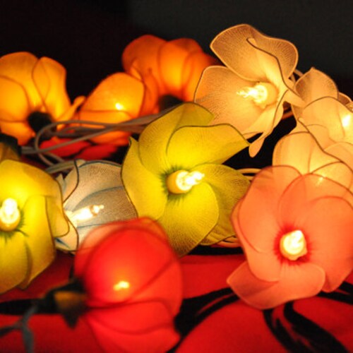 Blue Flower String Lights for Party and Decoration Flower - Etsy