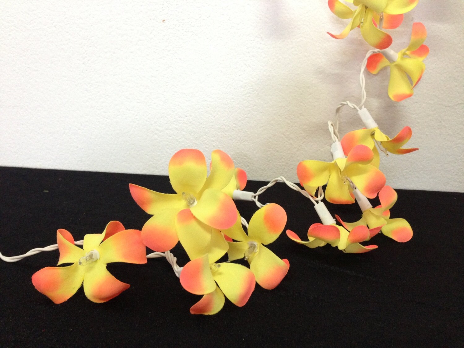 35 Bulbs Vintage Yellow Frangipani Flower String Lights | Etsy