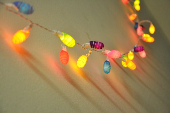 Colorful Cocoon String Lights for Patioweddingparty and - Etsy