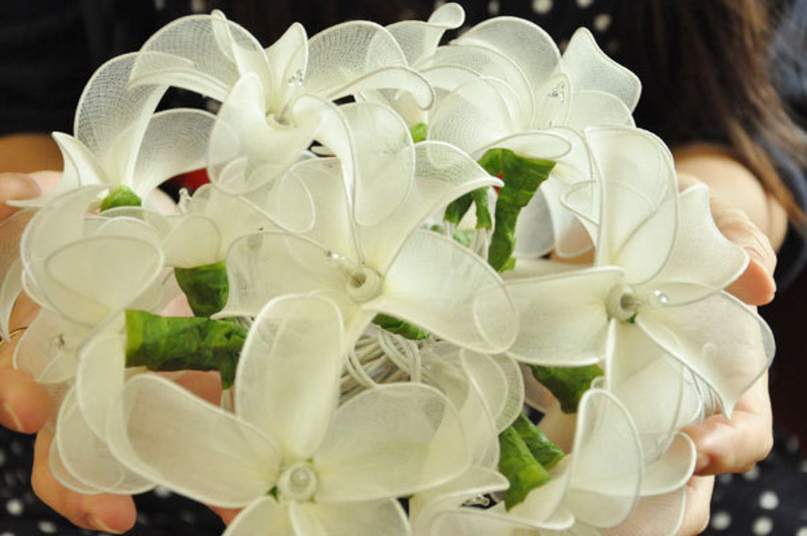 White Day-lily Flower String Lights for Patioweddingparty - Etsy