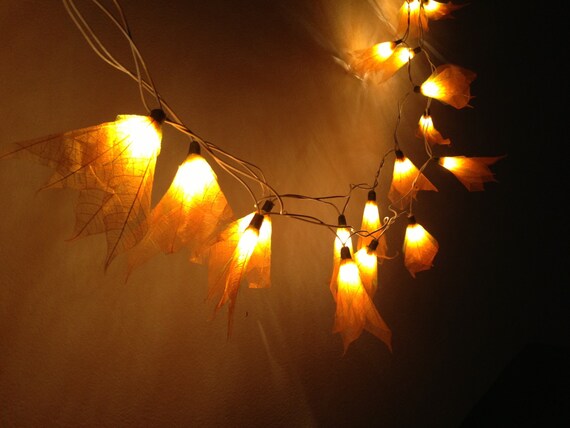 Classic Yellow Handmade Champaka Flowers String Lights Garland | Etsy