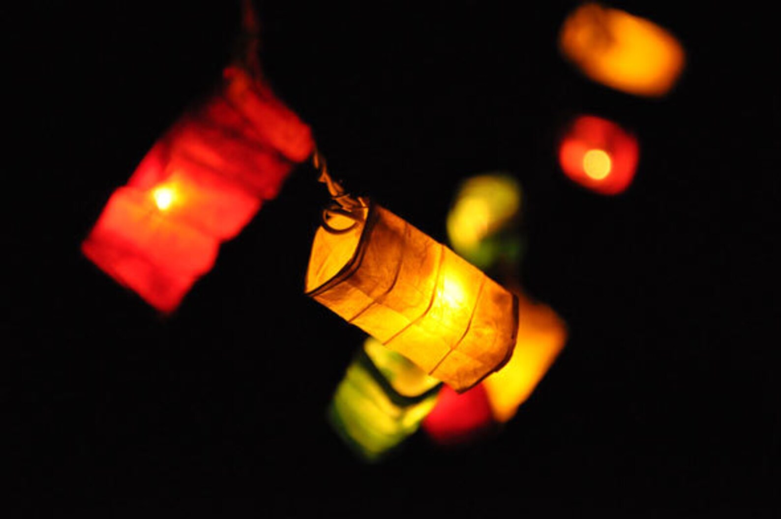 Mixed Colors Mulberry Paper Geometry Spring Lanterns for Party - Etsy