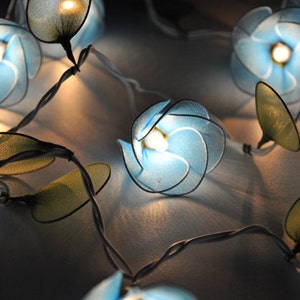 Blue Flower String Lights for Party and Decoration Flower - Etsy