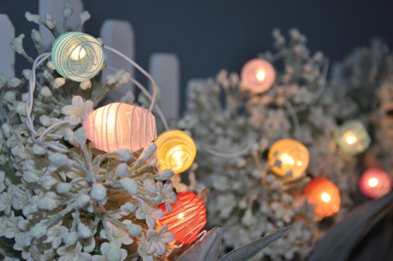 Colourful Spring Shape String Lights for Patioweddingparty - Etsy Singapore