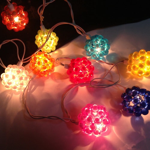 Colorful Cocoon String Lights for Patioweddingparty and - Etsy