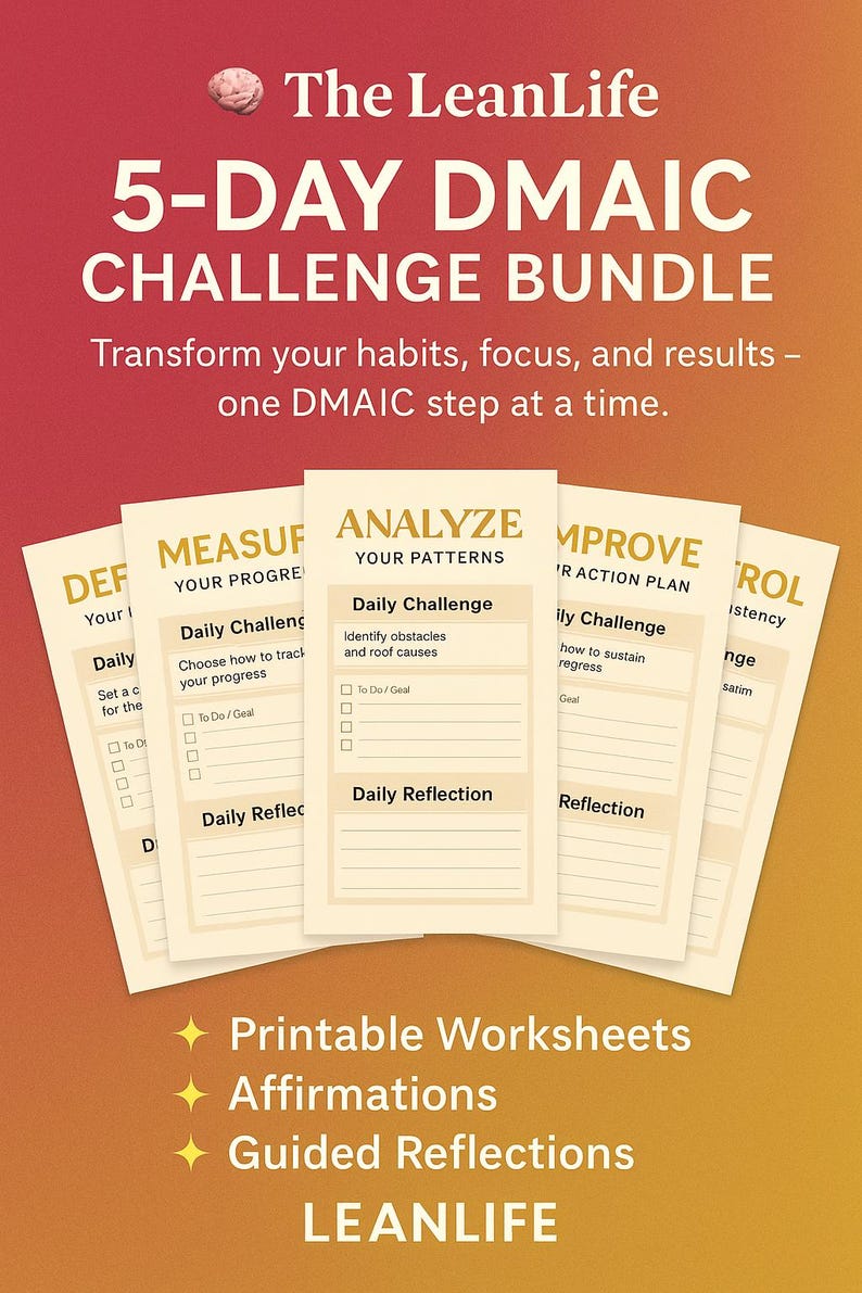 Leanlife DMAIC Reset Bundle - Etsy