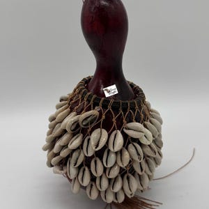 African Shekere Instrument Handmade Gourd Percussion With Cowrie Shells ...