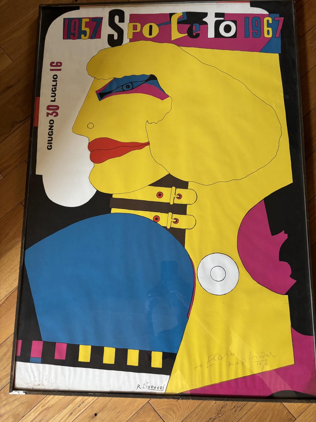 Richard Lindner Spoleto Festival 1957-1967 Signed Inscribed Print to ...
