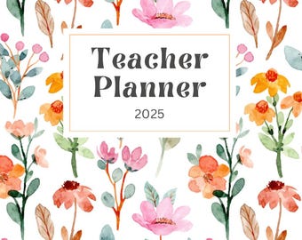 Teacher Planner 2025-2026 - Etsy
