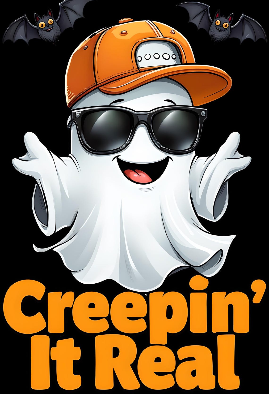 Creepin It Real Halloween T-shirt Template - Etsy