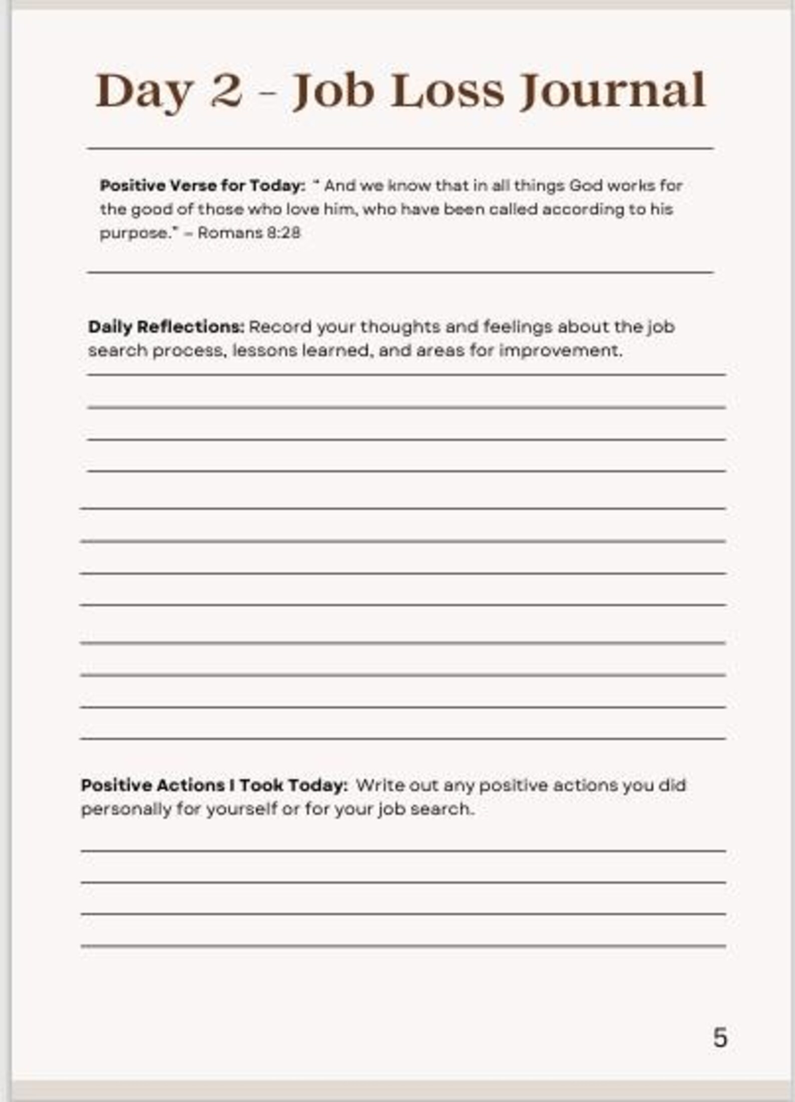 Job Loss Journal: A 30-day Journal of Faith and Healing - Etsy