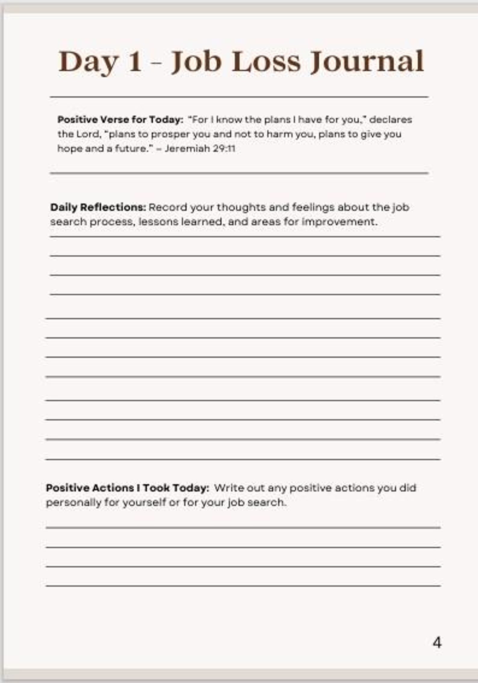 Job Loss Journal: A 30-day Journal of Faith and Healing - Etsy
