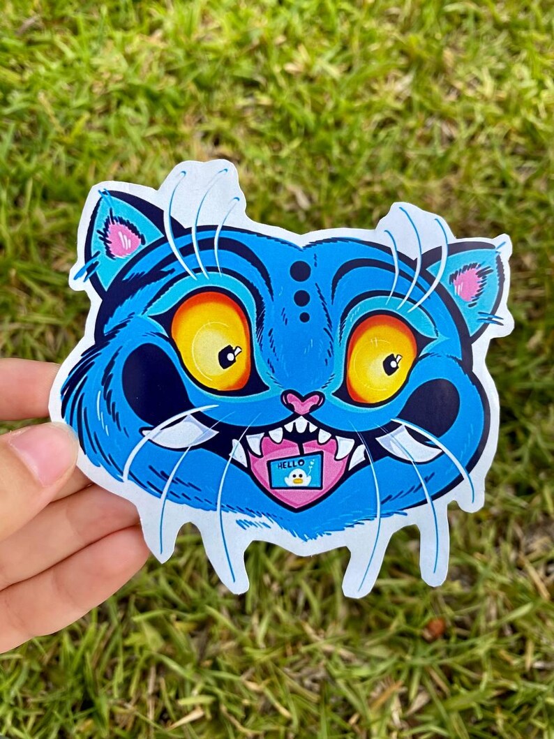 Derpy Tiger Kpop Demon Hunters | Vinyl Sticker | Planner Sticker | Kpop ...