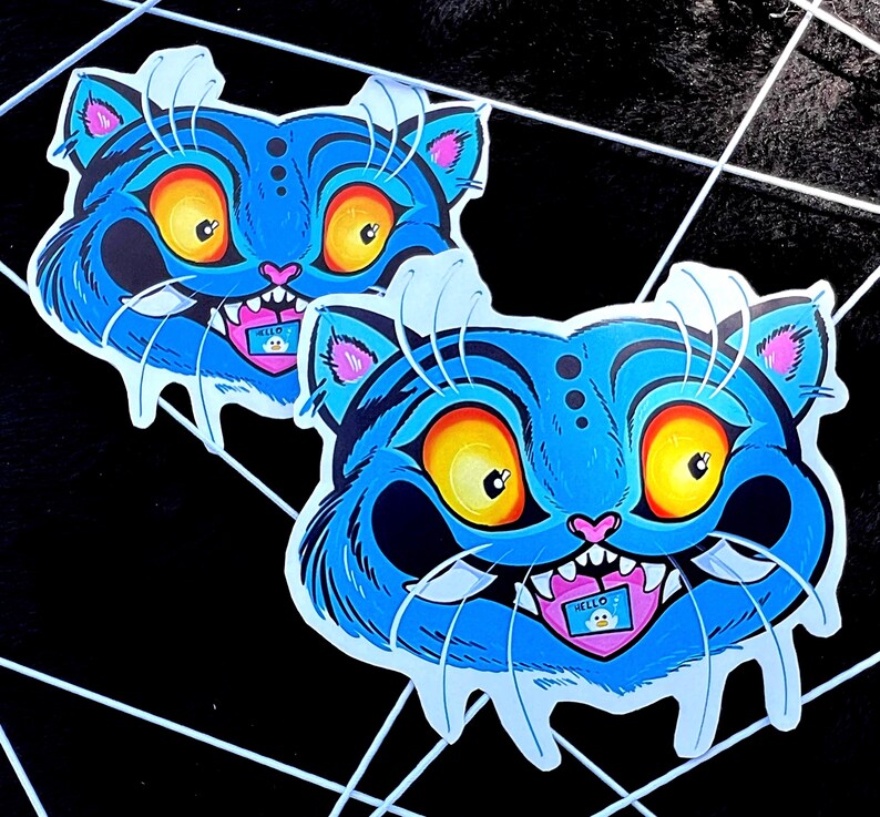 Derpy Tiger Kpop Demon Hunters | Vinyl Sticker | Planner Sticker | Kpop ...
