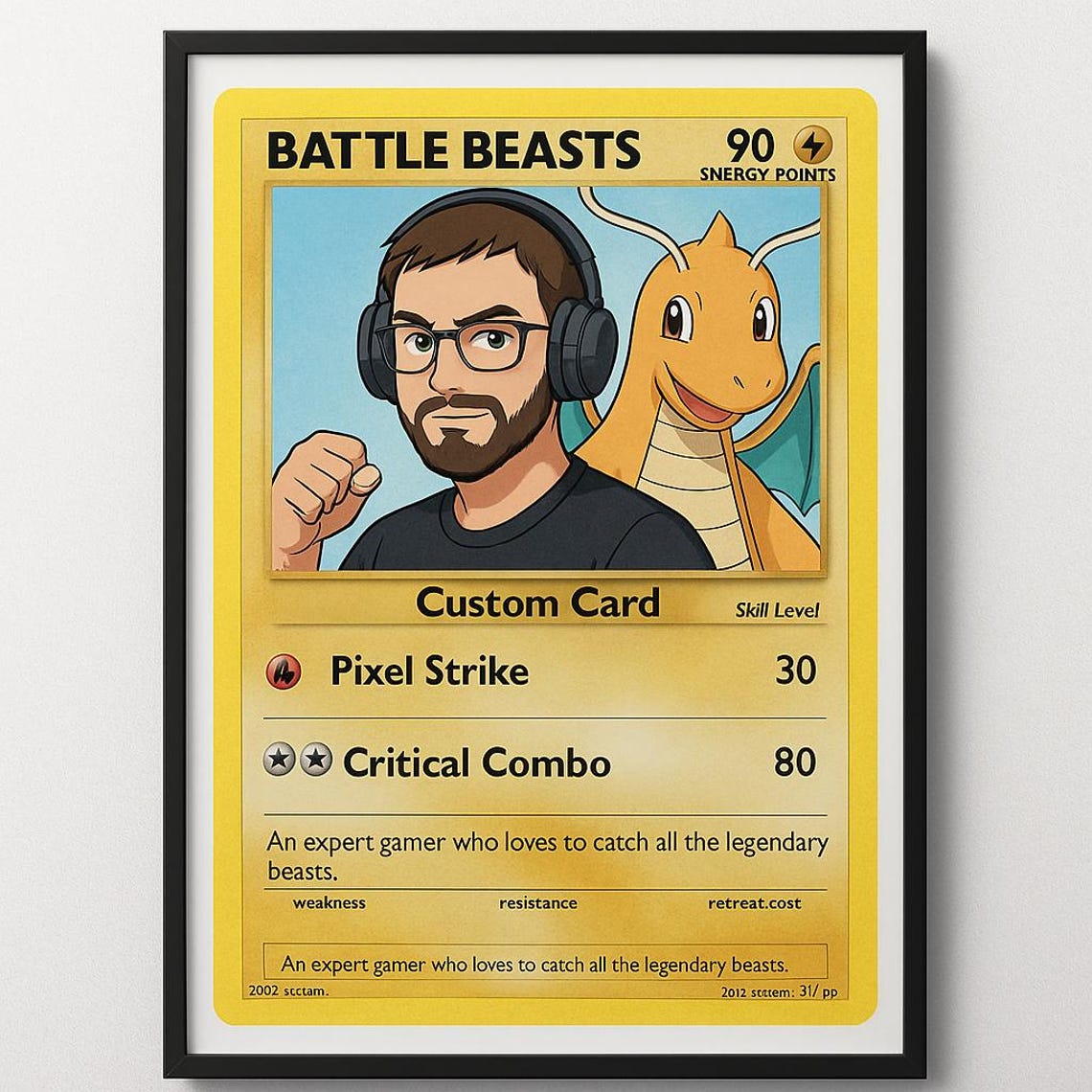 Custom Battle Beasts Trading Card | Anime Style Personalized Gamer Card ...