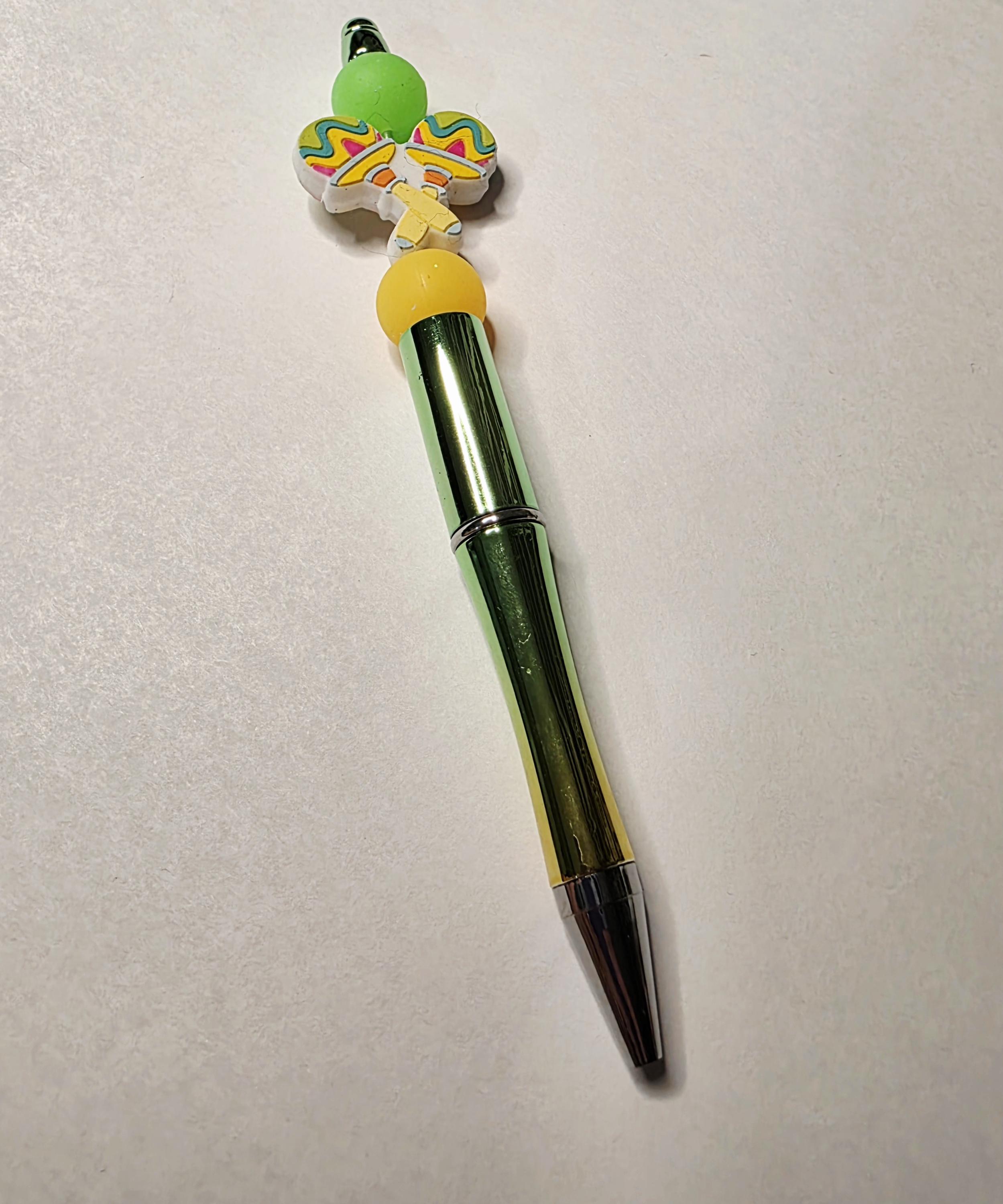 Fiesta Maracas Beaded Pen | Colorful Decorative Pen | Fun Office ...