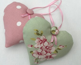 Fabric hearts | Etsy