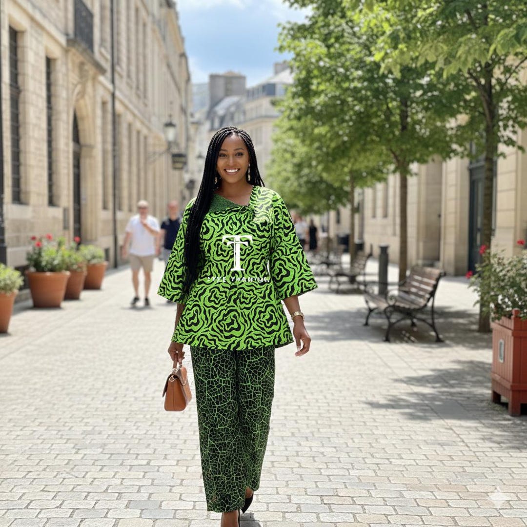 African Ankara Two Piece Set - Etsy