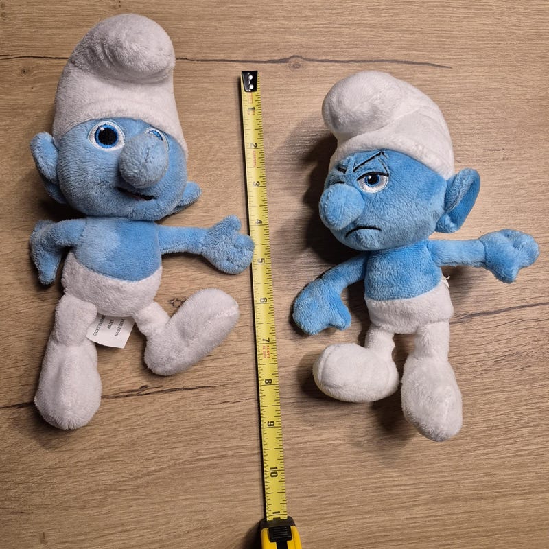 Vintage Smurf Plush Toy - Etsy