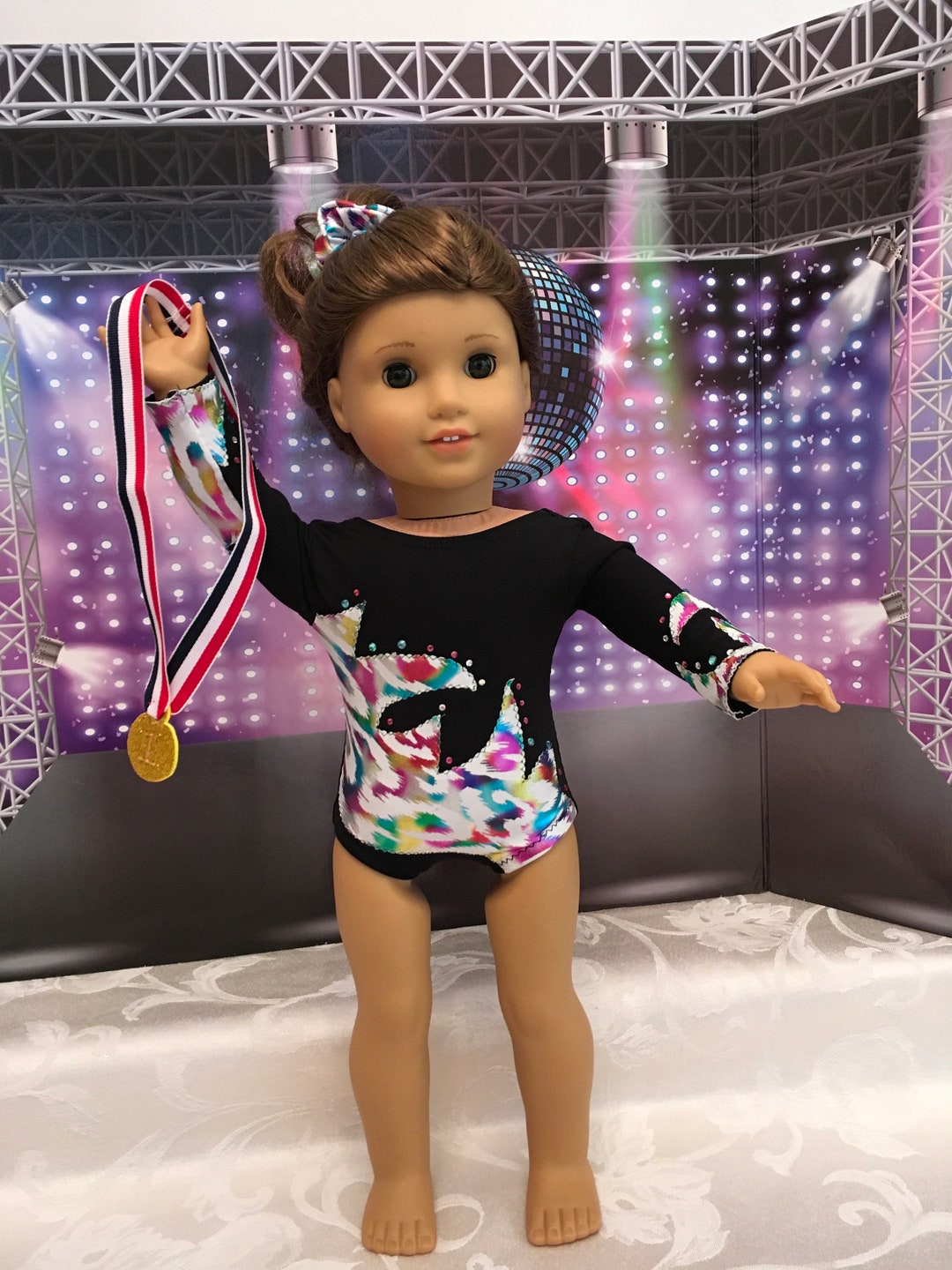 18 Inch Doll Handmade Olympic Gymnastics Leotard and Gold Medal - Etsy