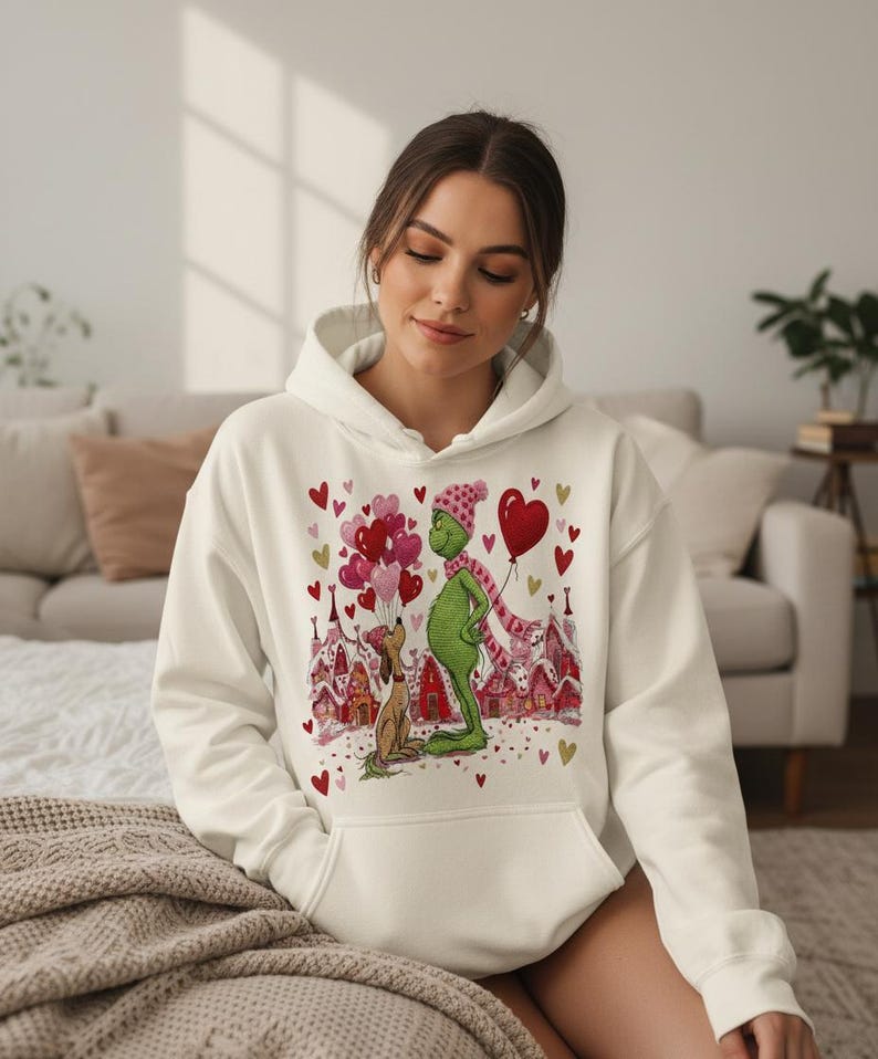 Vintage Grinch Be Mine PNG, Latch Hook Pink Coquette, Valentine Crochet ...