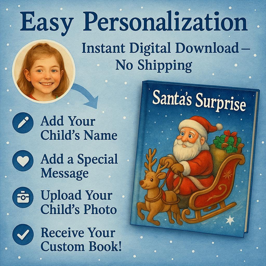 Personalized Christmas Book for Kids – Custom Name & Character ...