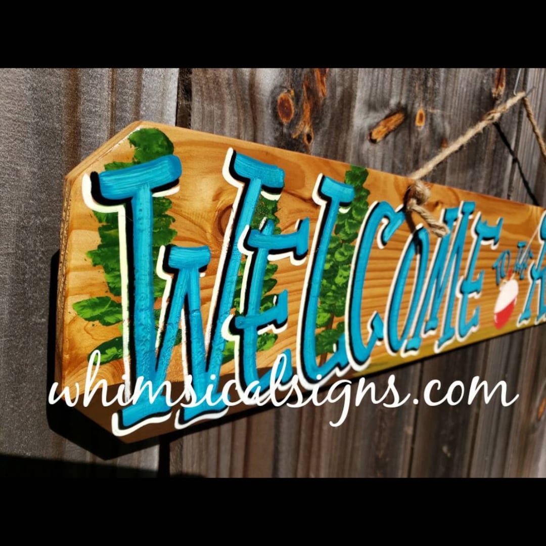River Sign, Welcome to the River, River Decor, Dock Decor, River Life ...